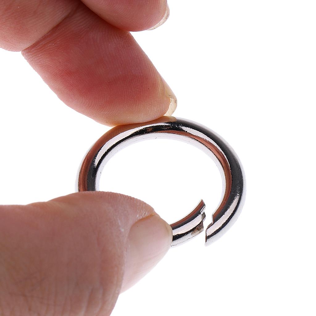 5pcs Circle Round Carabiner Hook Keyring Buckle Snap Clips Keychain ...