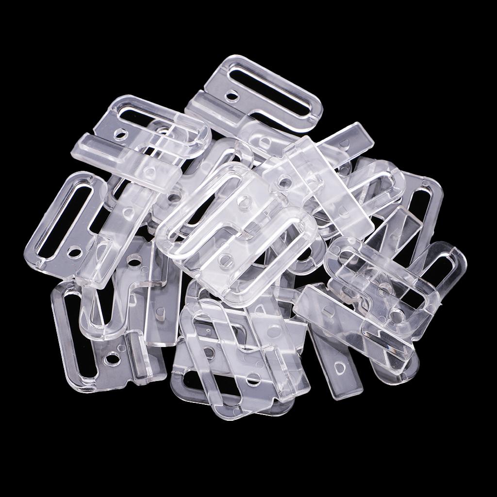 10 Set Rectangle Tape Closure Hook & Clasp Fasteners Sewing on Clothes ...