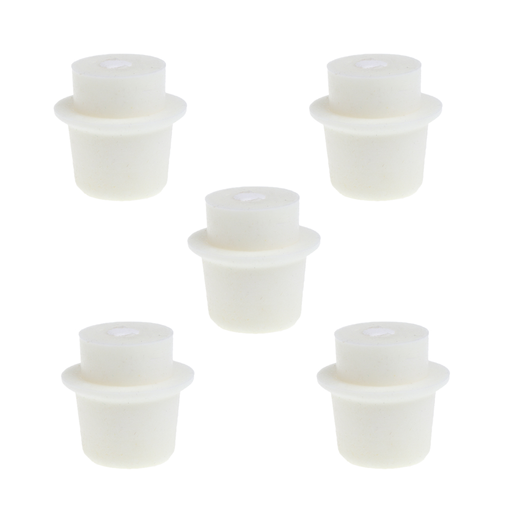 5pcs Laboratory Silicone Bung Stopper Plug Scientific Tube Flask ...