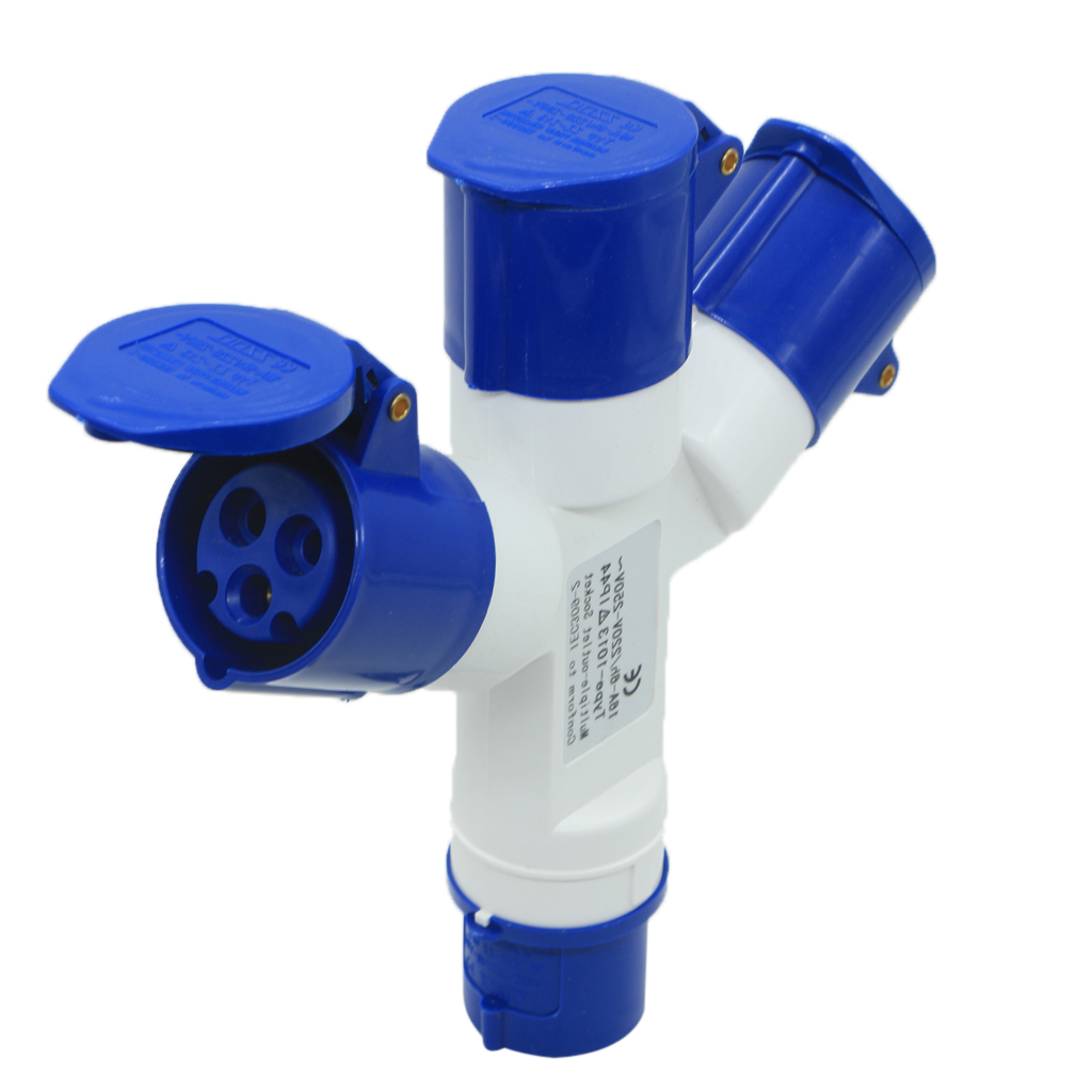 16 Amp Plug Socket Adapter 240V 3 Pin Waterrproof Electrical Connector ...