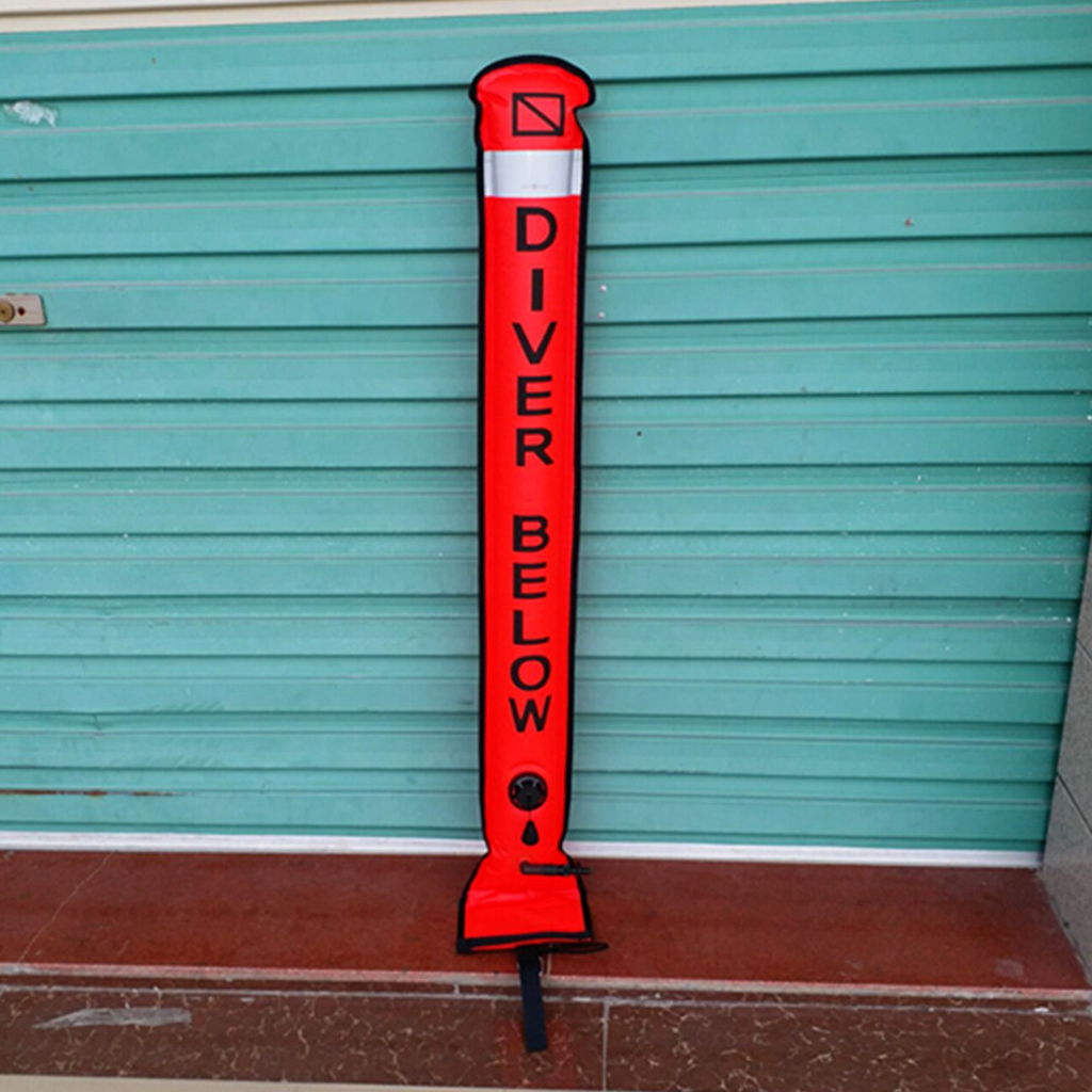 Scuba Diving Diver 4' Reflective Surface Marker Buoy SMB Sausage Signal ...