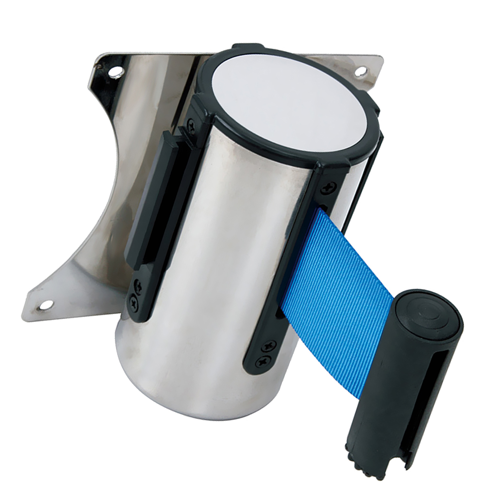 Stanchion Queue Barrier Post Wall Mount Retractable Ribbon 2M/ 3m/ 5M ...