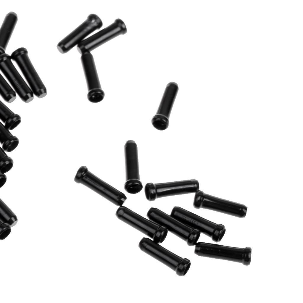 100pcs/set Aluminium Bike Bicycle Brake Shifter Inner Cable Tips Wire ...