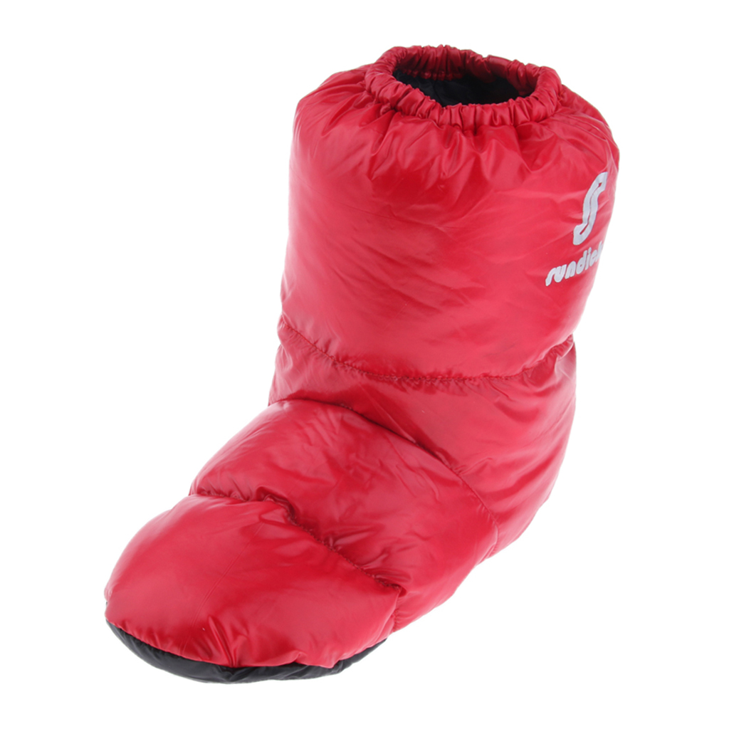 Duck Down Booties Camping Hiking Cabin Slippers Waterproof Warm Long ...