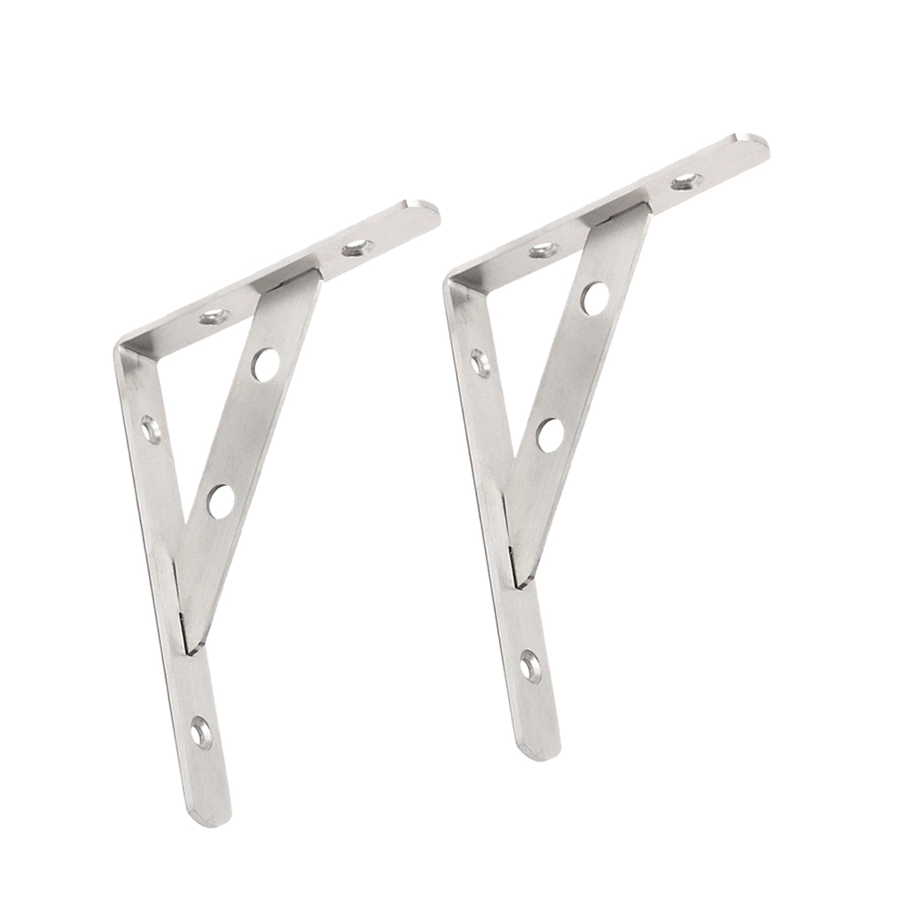 2Pcs Shelf Support Bracket Heavy Duty High Load Wall Brackets 6" 8" 10 ...