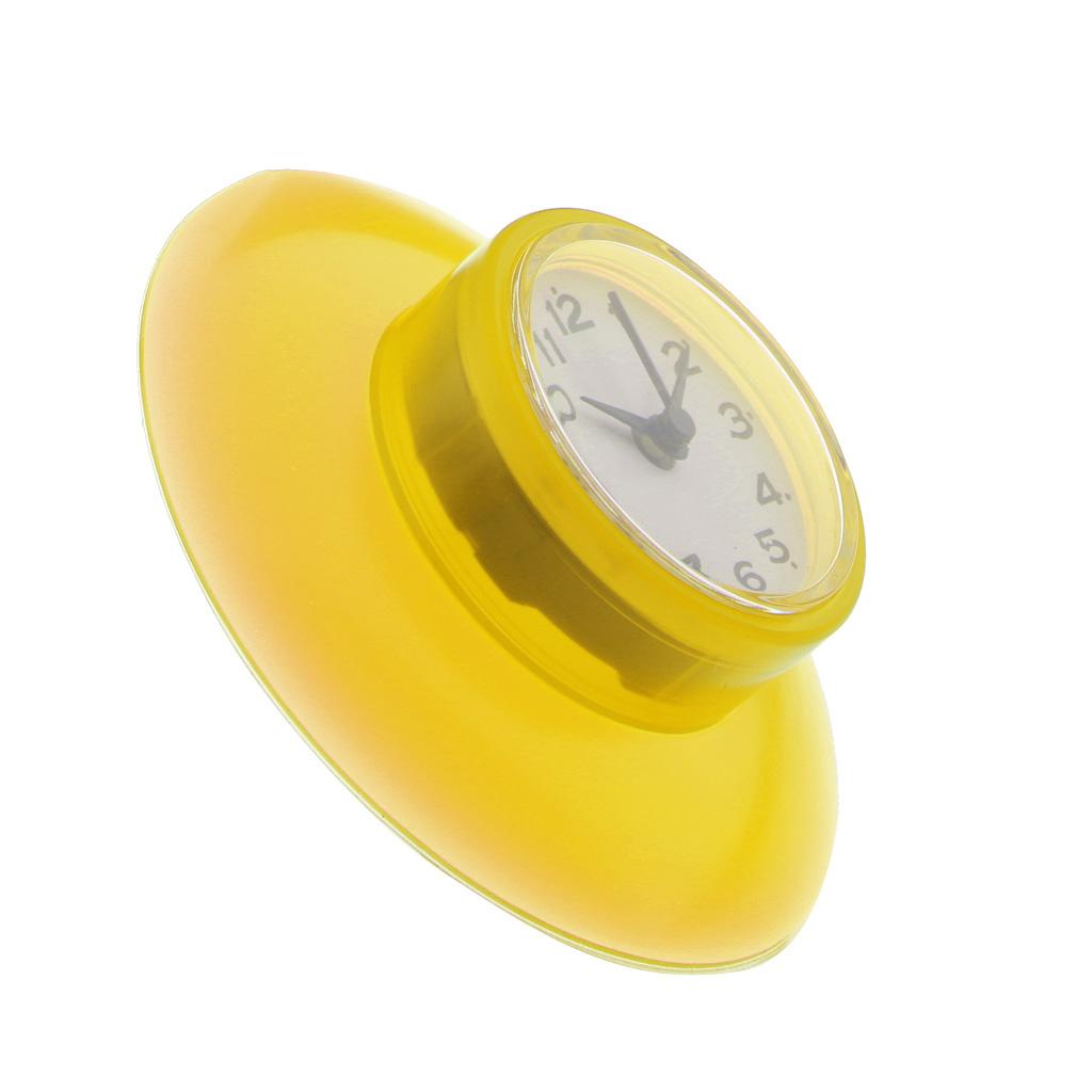 WATERPROOF CLOCK SUCTION CUP WALL CLOCK FOR KITCHEN BATHROOM BATH ...