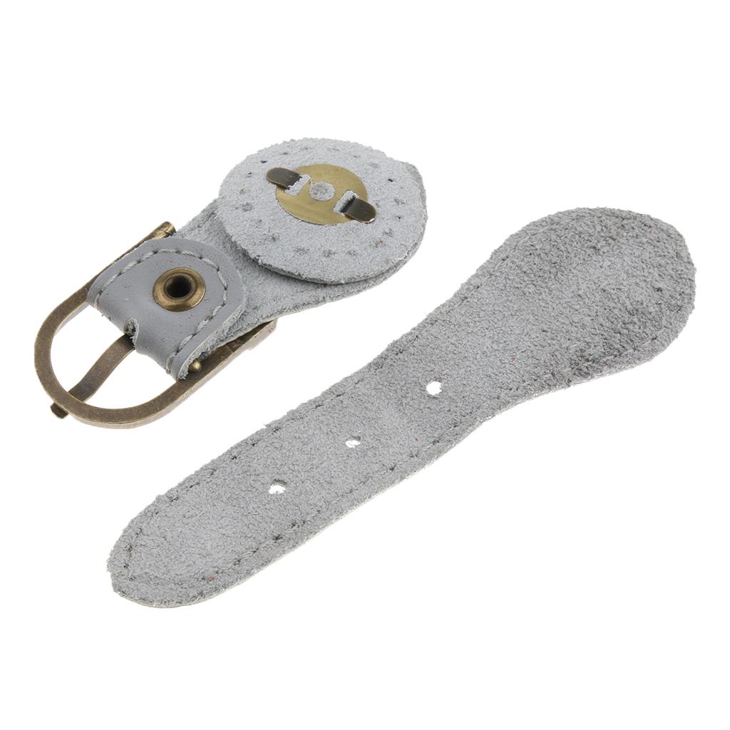 Sew on Genuine Leather Tab Buckles Closure Bag Fastener DIY Replacement ...