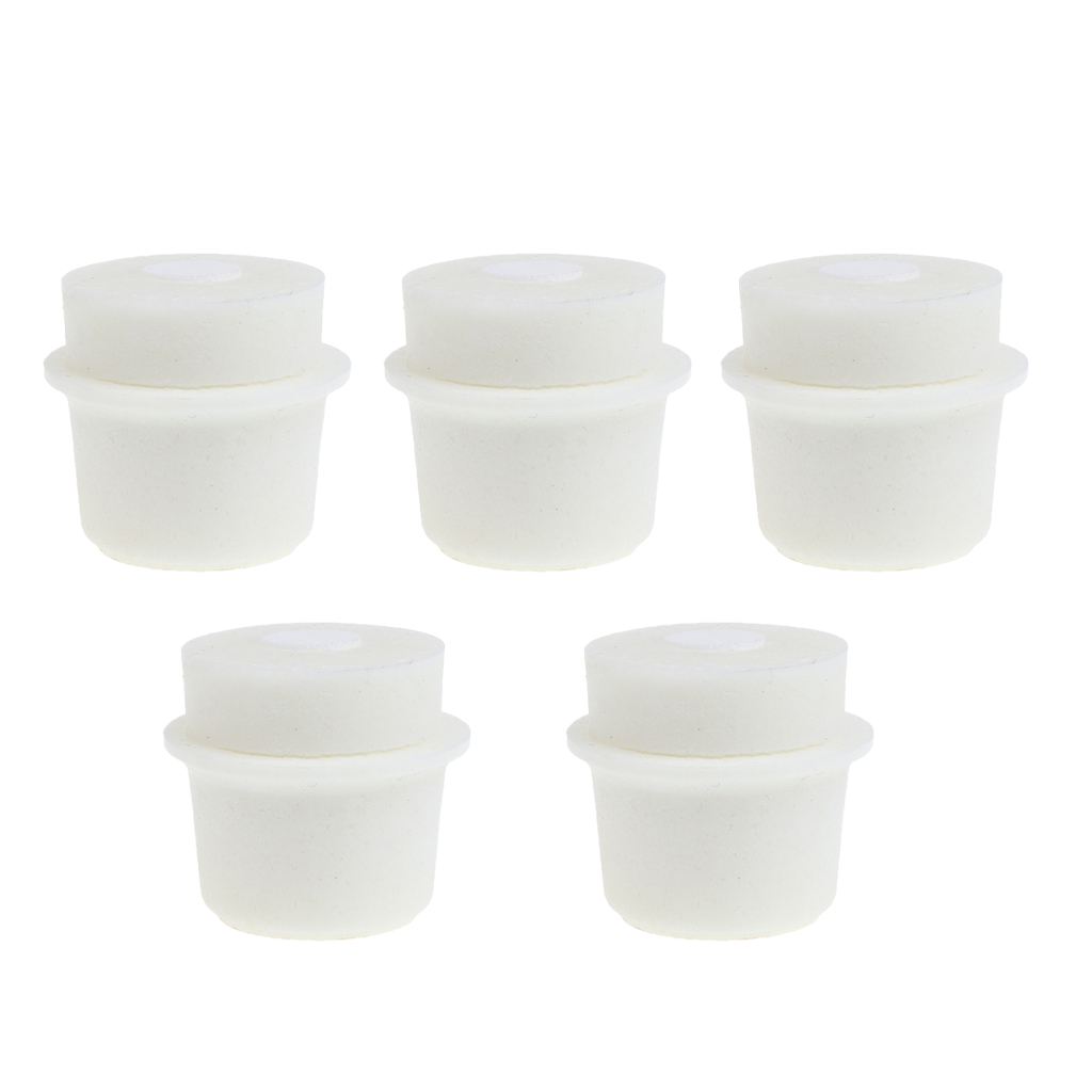 5pcs Laboratory Silicone Bung Stopper Plug Scientific Tube Flask ...