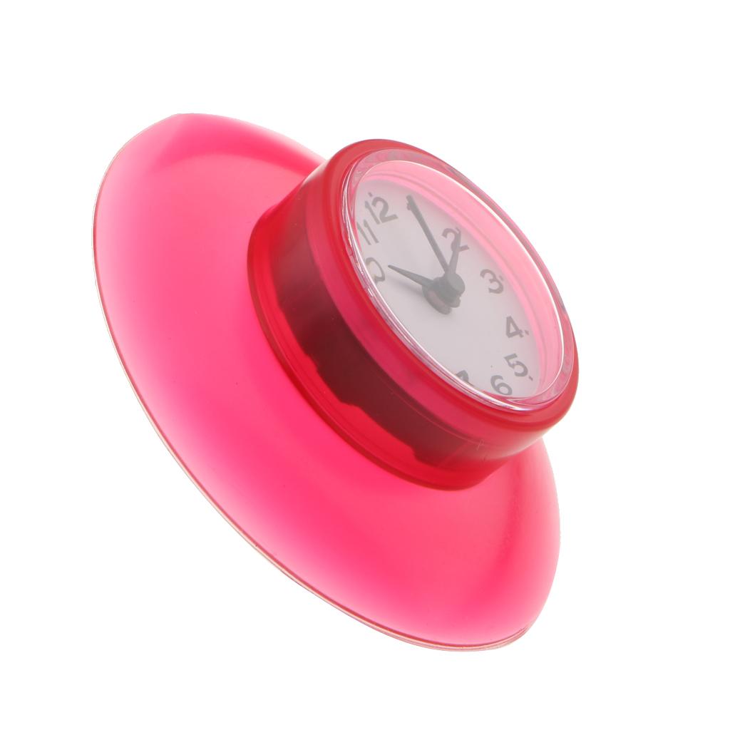 WATERPROOF CLOCK SUCTION CUP WALL CLOCK FOR KITCHEN BATHROOM BATH ...