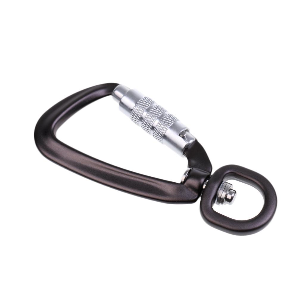 Carabiner D-Ring Key Chain Clip Hook Outdoor Hiking Bag Buckle w ...