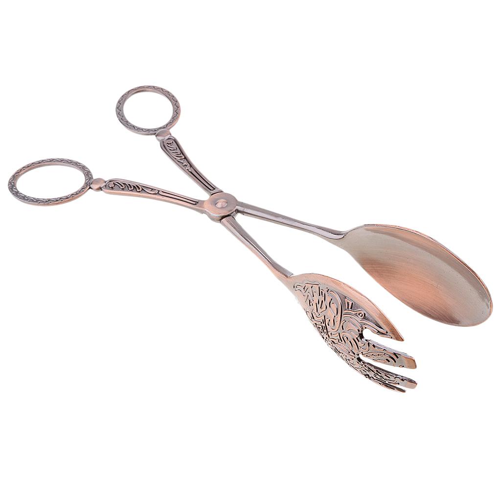 Stainless Steel 22cm long Scissor Bread Cake Serving Tong Buffet Salad ...