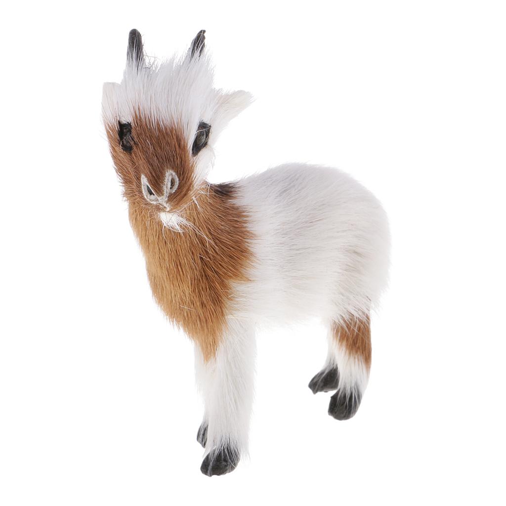 4" Cute Goat Figure Toy DIY Craft Prop Christmas Gift for Kids and ...