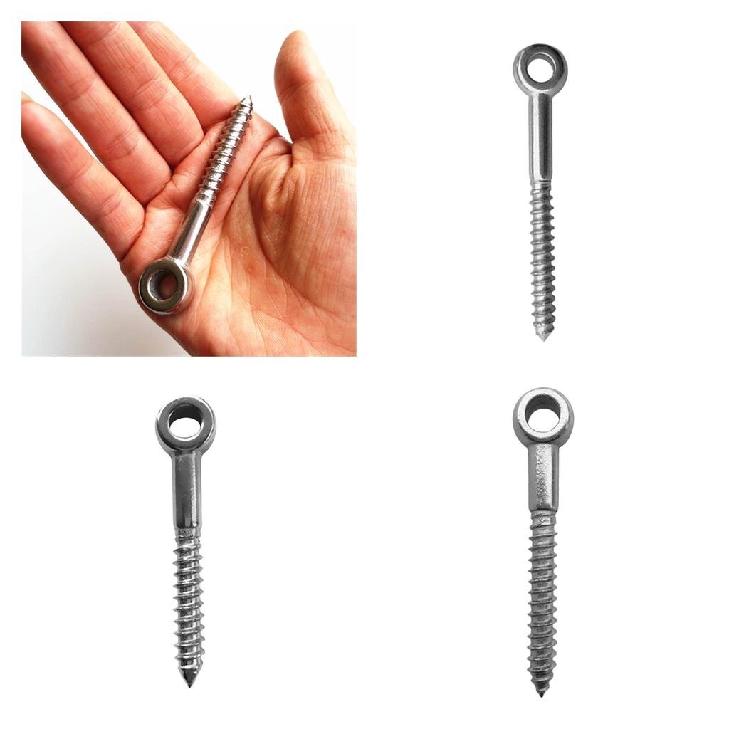 Heavy Duty 316 Stainless Steel Wood Screw Eye Ring Hardware Accessories ...