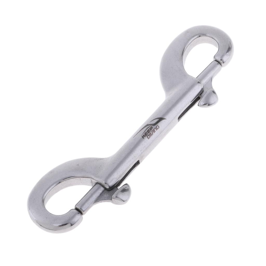 Stainless Steel Double End Bolt Keyring Snap Bolt Chain Clip Hook ...