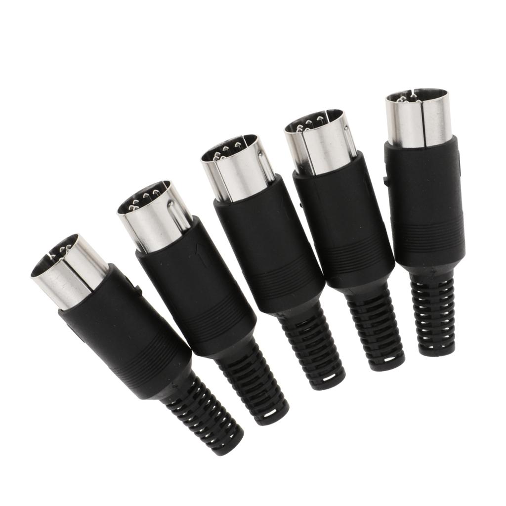 DIY PC Keyboard Mouse DIN Mini Pin Male Plug Audio Connectors | eBay UK