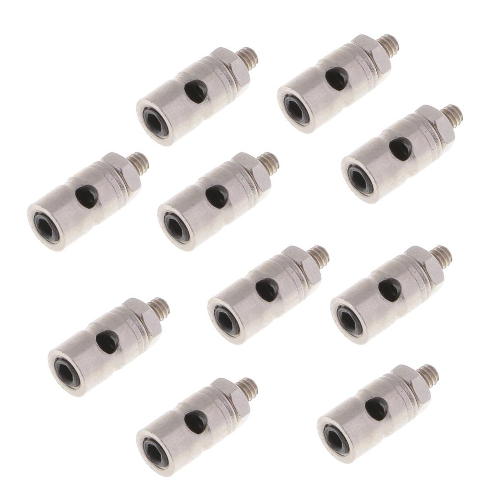 Pack of 10 Linkage Stoppers Pushrod Control Arm for RC Plane DIY KT ...