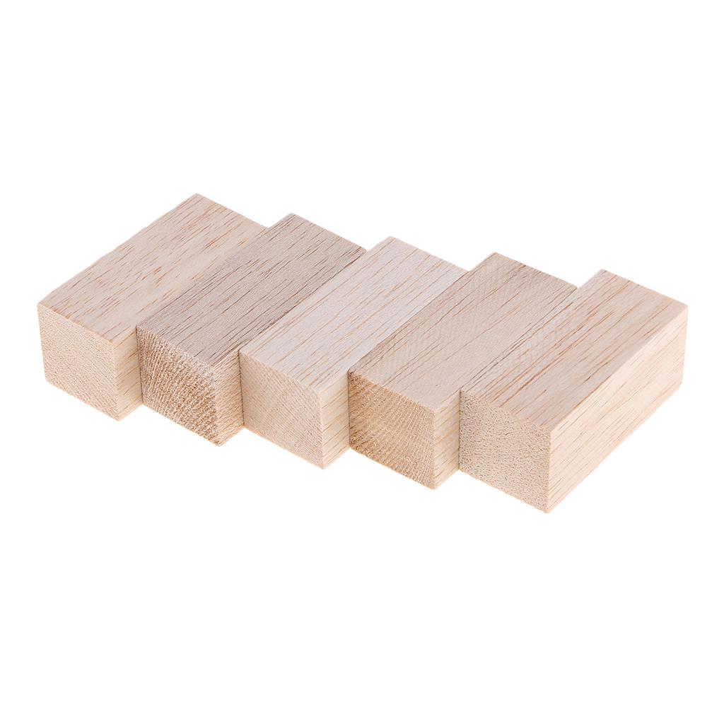 Balsa Wood Block Stick Rod DIY Modeling Woodworking Craft 70/100/130mm ...