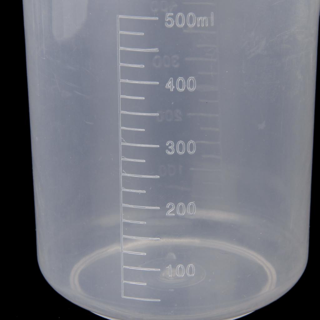 Lab Glass/Plastic Graduated Beaker Clear Measuring Cup Containers 10ml ...