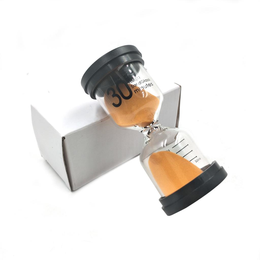 /Round Sandglass Hourglass Sand Glass Egg Timer 15,30,45,60 Mins Home ...