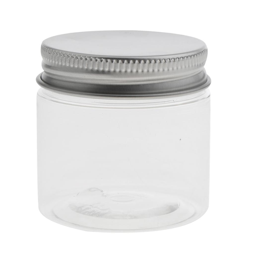 10pcs Clear Plastic Empty Cosmetic Jars Pots Makeup Sample Art Craft ...