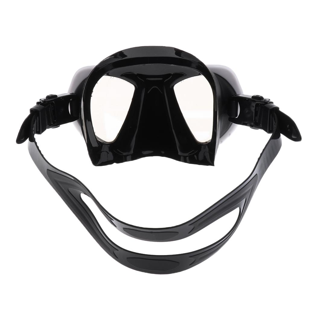 Adult Scuba Silicone Large Frame Goggles Mask & Dry Snorkel Set ...