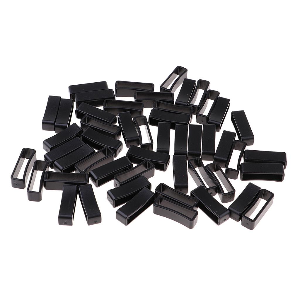 50pcs Plastic Belt Loop Keeper Loop Buckles Belt Harness Backpack ...