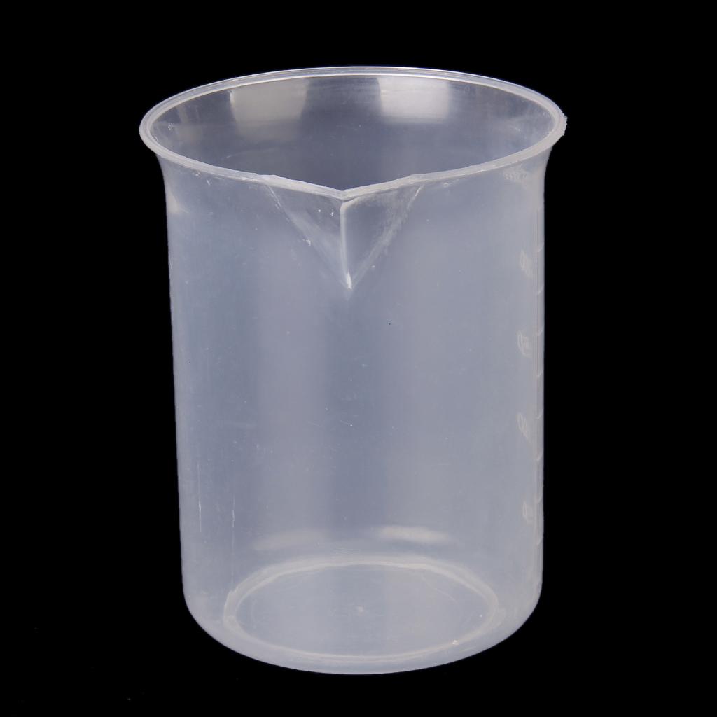 Lab Glass/Plastic Graduated Beaker Clear Measuring Cup Containers 10ml ...