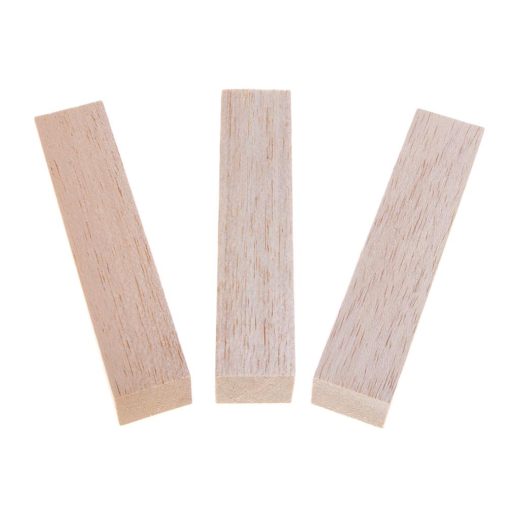 3/5pc Balsa Wood Block Stick Rod DIY Modeling Woodworking Craft 70/100 ...