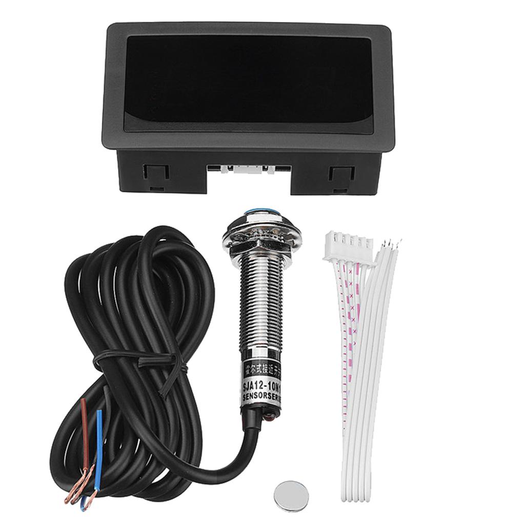 DC 8-24V LED Digital Tachometer Motor Speed Tach Meter Tester 10-9999 ...