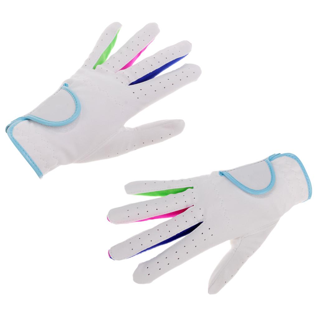 1 Pair Children Golf Gloves Soft Kids Multicolor Glove | eBay