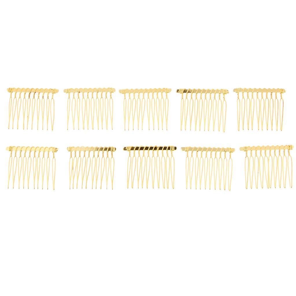 10Pcs Metal Hair Comb Slide Side Combs Hair Clip Wedding Decor for ...