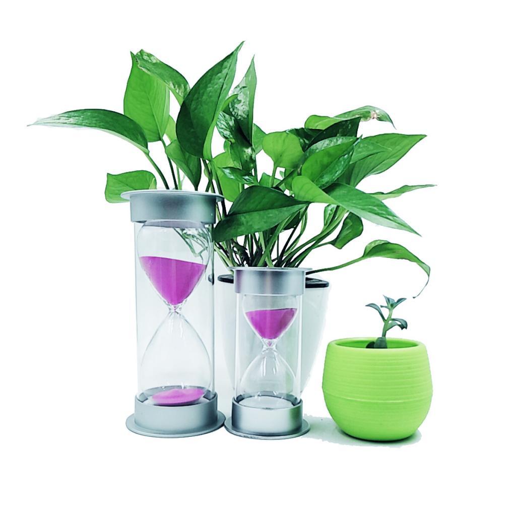 /Round Sandglass Hourglass Sand Glass Egg Timer 15,30,45,60 Mins Home ...