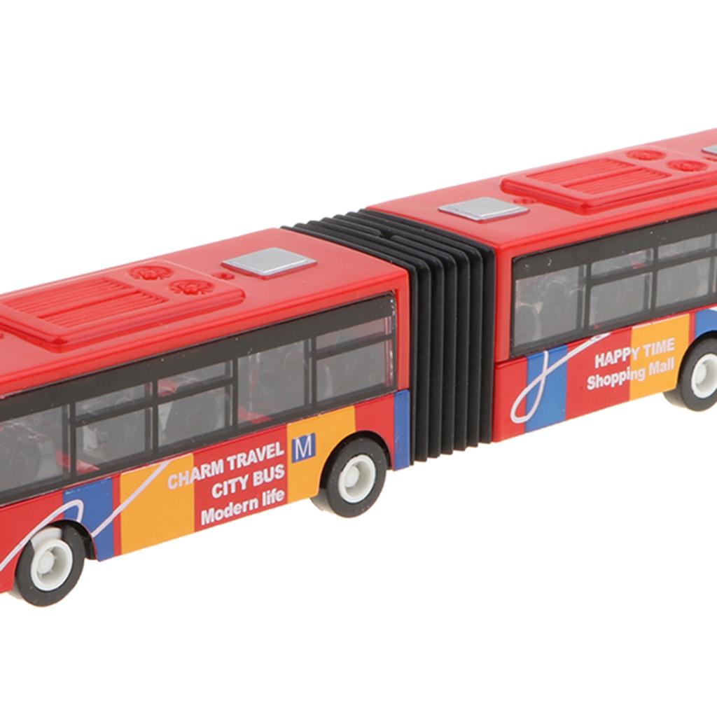 1:64 Alloy City Bus Diecast Model Pull Back Toy Collectibles for Kids ...