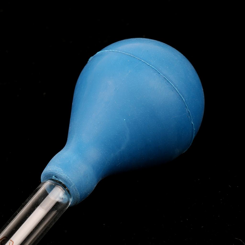 1 Stück Glaspipette mit Gummikappen Tropfer Pipette Glas Pipette Labor ...