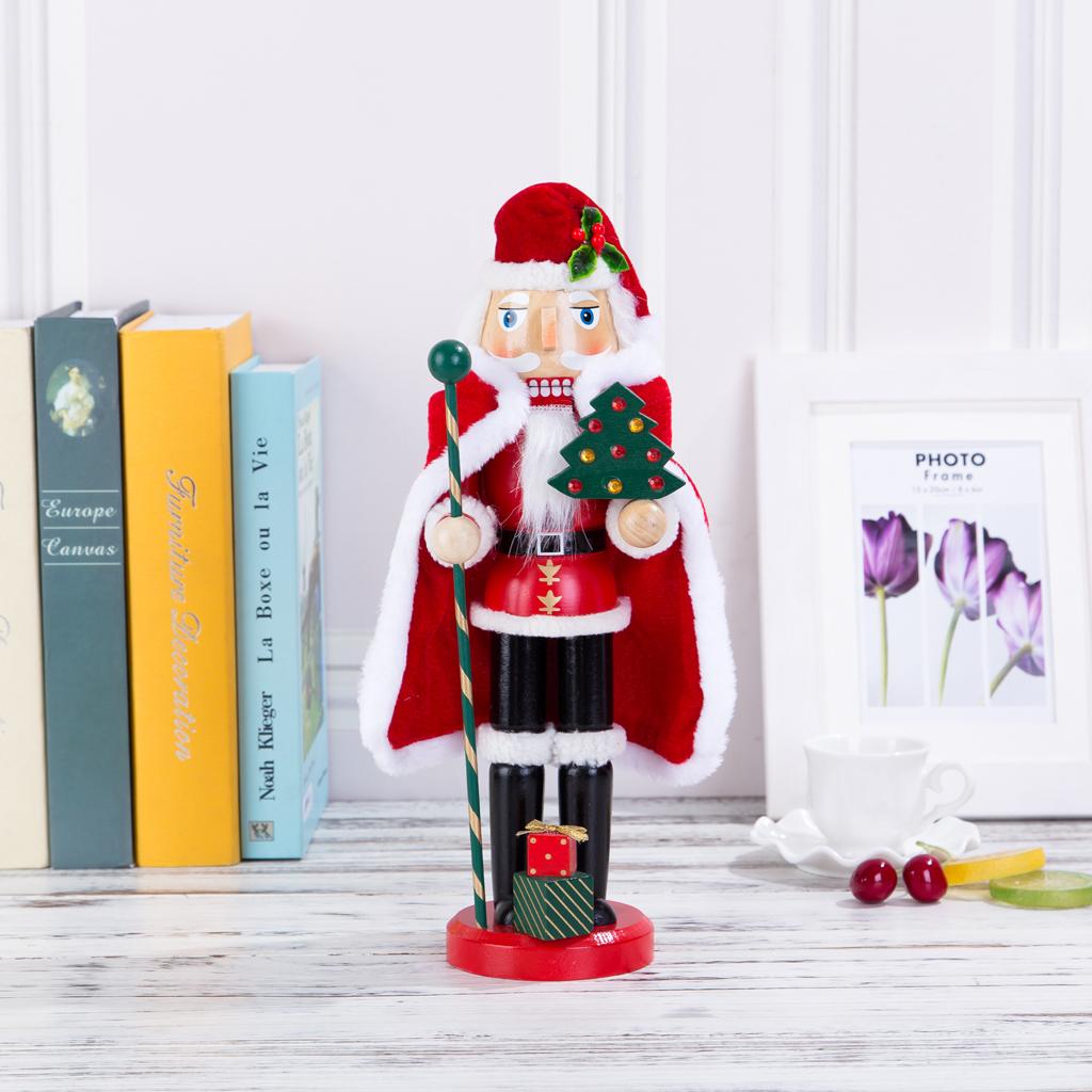 36/38CM Traditional Wood Nutcracker Action Figure Home Decoration ...