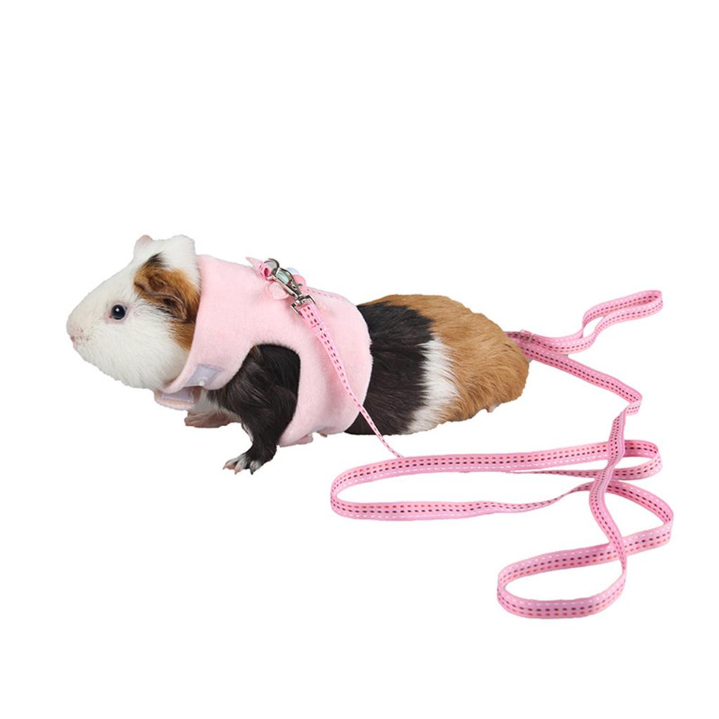 Soft Small Animal Pet Hamster Ferret Chinchilla Harness Vest Leash ...