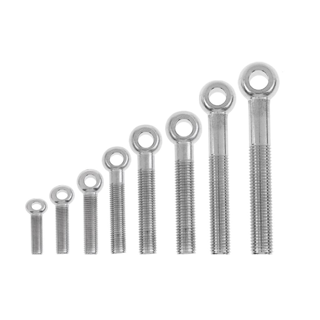 M16 x 60/70/80/90/100/110/120/150mm Durable Stainless Steel Thread Eye ...