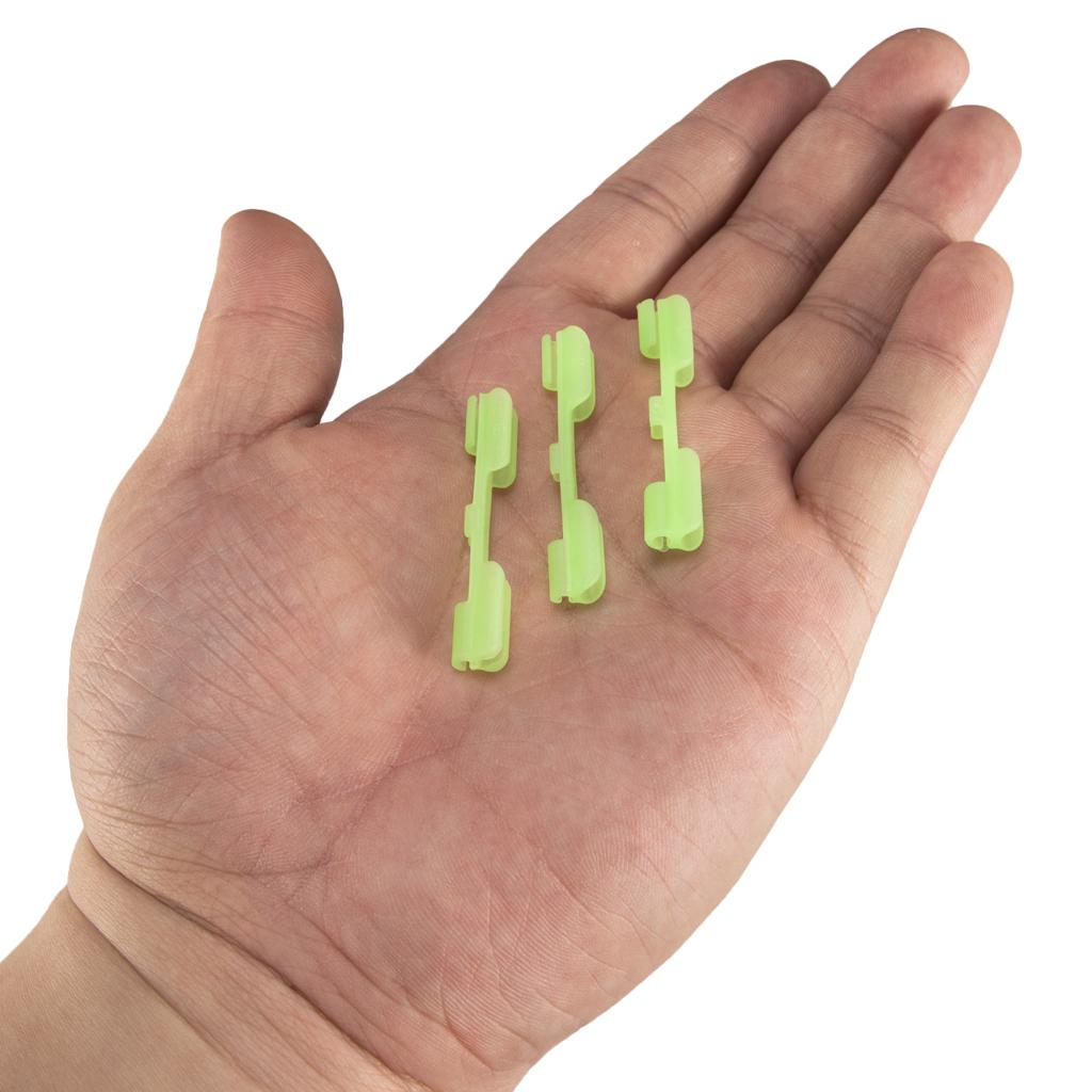 10pcs Fishing Fluorescent Glow Stick Clip On the Rod Pole Tip ...