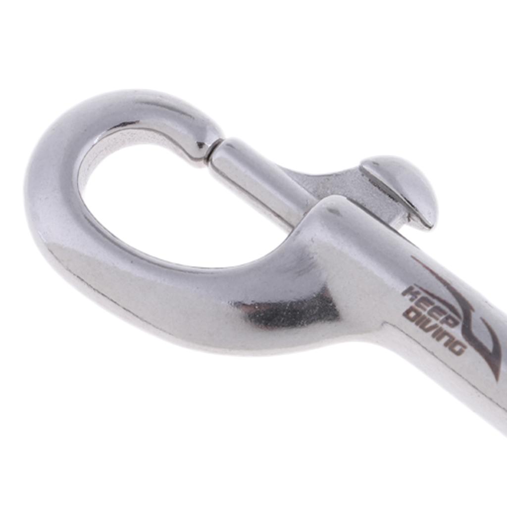 Stainless Steel Double End Bolt Keyring Snap Bolt Chain Clip Hook ...