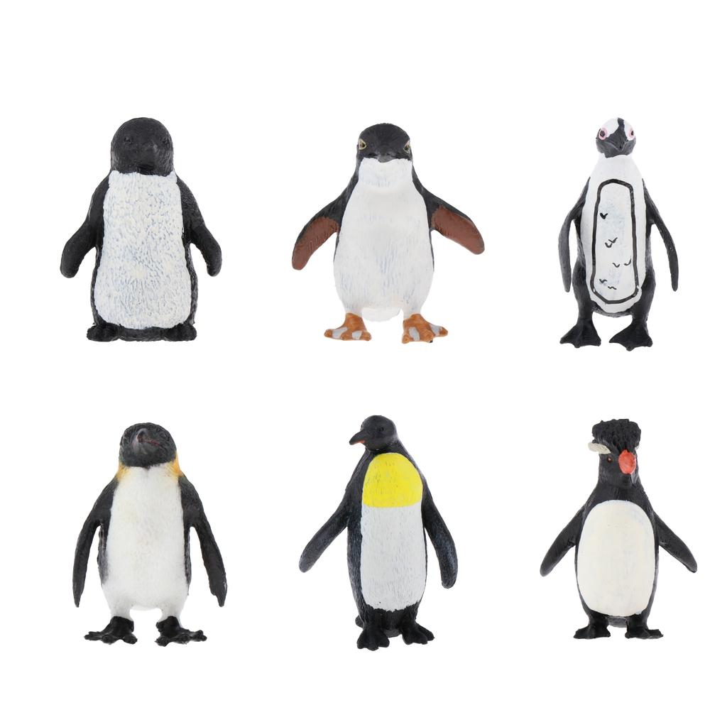 Simulation Antarctic Penguin Figure Model Toy Figurines Playset Kids ...