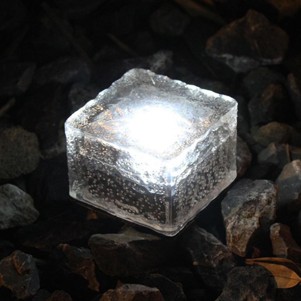 SOLAR PAVING STONES path lighting glass block with light sensor, £13.43 ...