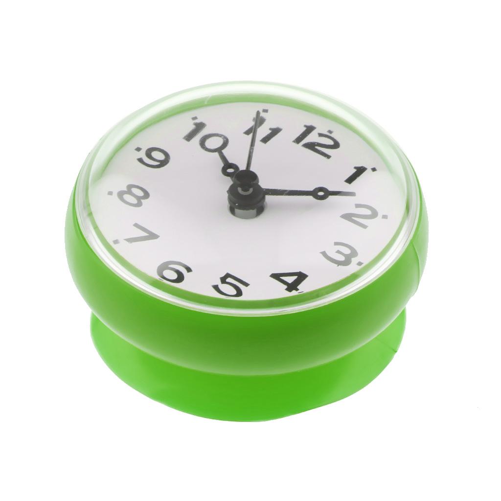 WATERPROOF CLOCK SUCTION CUP WALL CLOCK FOR KITCHEN BATHROOM BATH ...