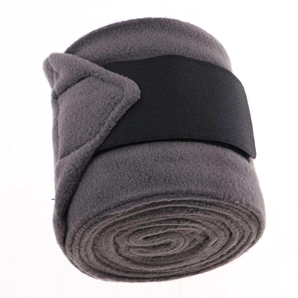 4pcs Horse Fleece Bandages Leg Wraps Stable Bandages Exercise Riding | eBay