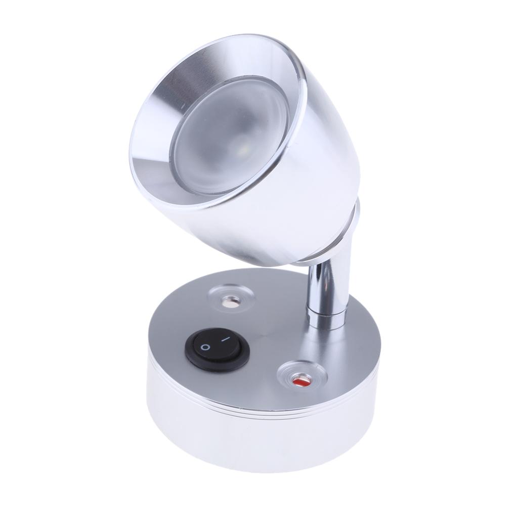 12V LED Reading Lights Push Button Switch Desk Lamp for Marine Boat ...