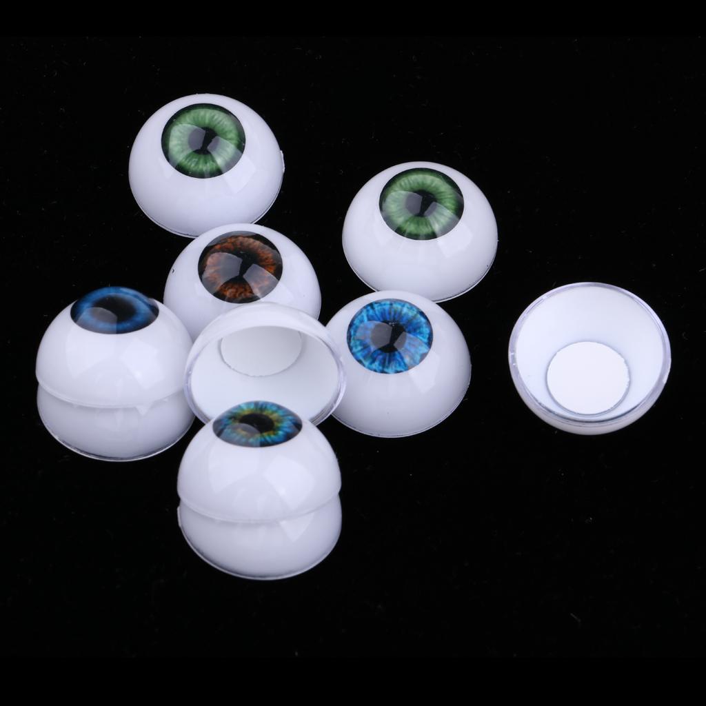 Acrylic Eyeballs Eyes Halloween Props For Baby Doll BJD Doll 5 Pairs ...