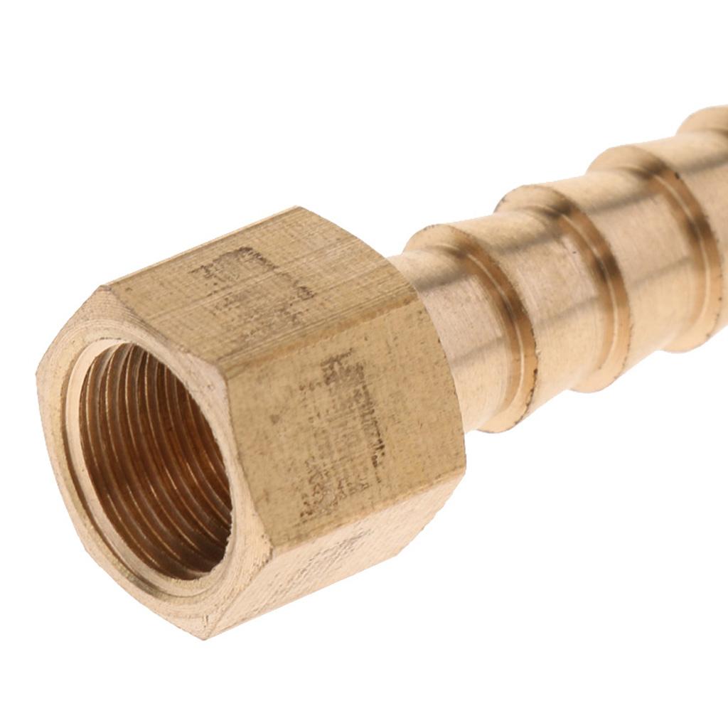 Solid Brass BSP Female Barb Tail Hose Fitting Fuel Air Gas Water Oil, 4 ...