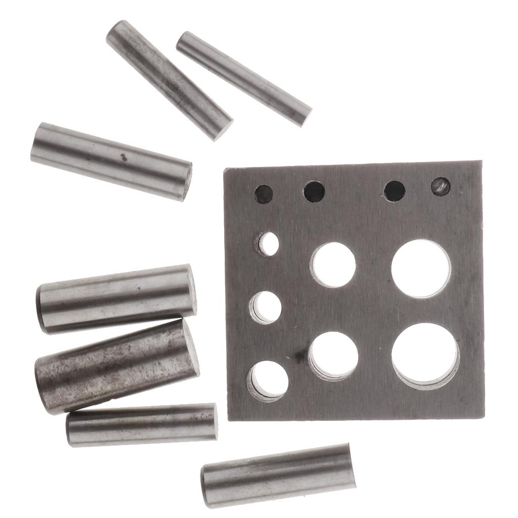 Round Disc Cutter Set Metal Crafting Mixed Holes Circle Punches Jewelry ...