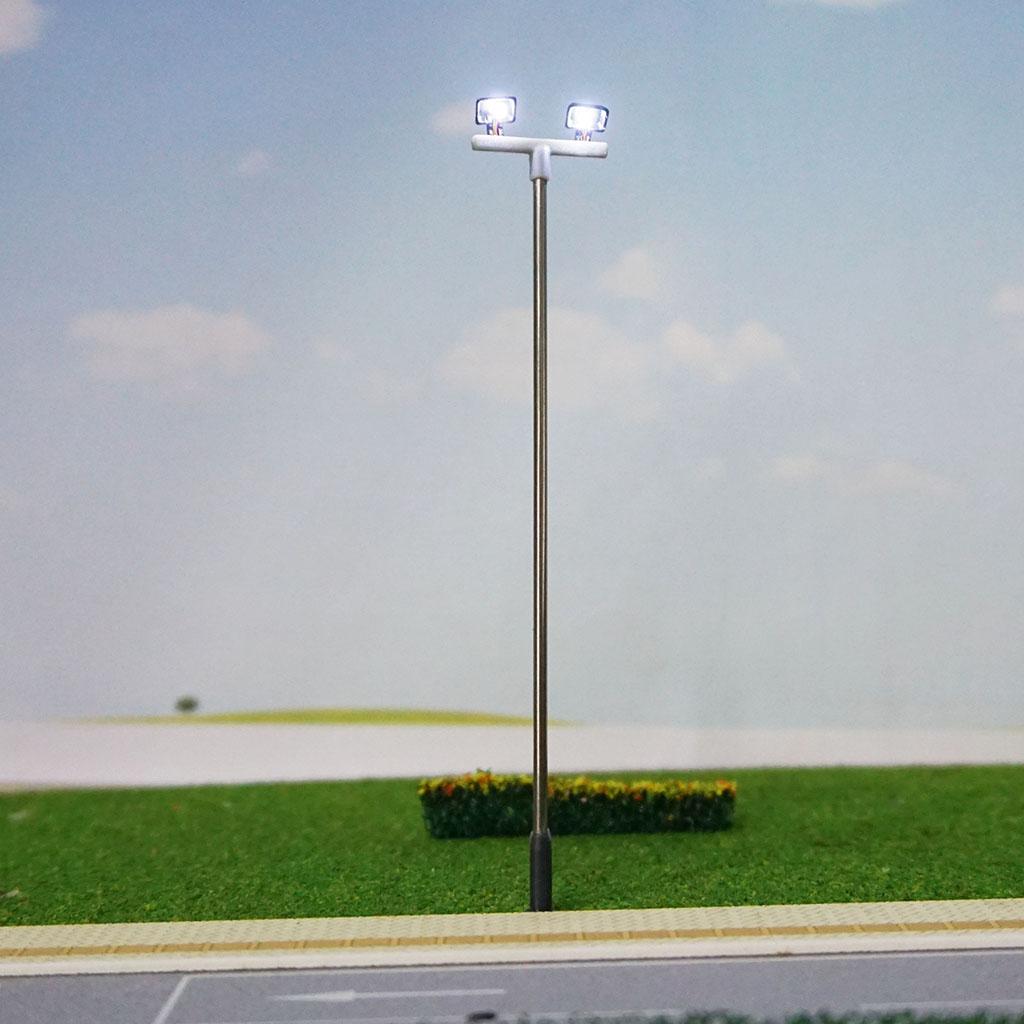 5pcs HO Model Lamp Post LED Street Lights Accessories for Diorama or ...