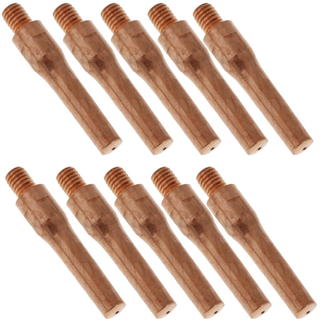 10 Pieces 45mm Contact Thread Nozzle Tip for MAG/MIG Gas Shielded ...