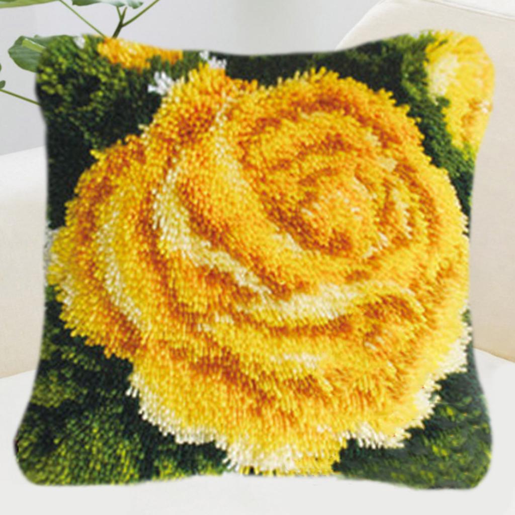 Flower Latch Hook Kits DIY Embroidery Cross Stitch Kit For Beginners ...